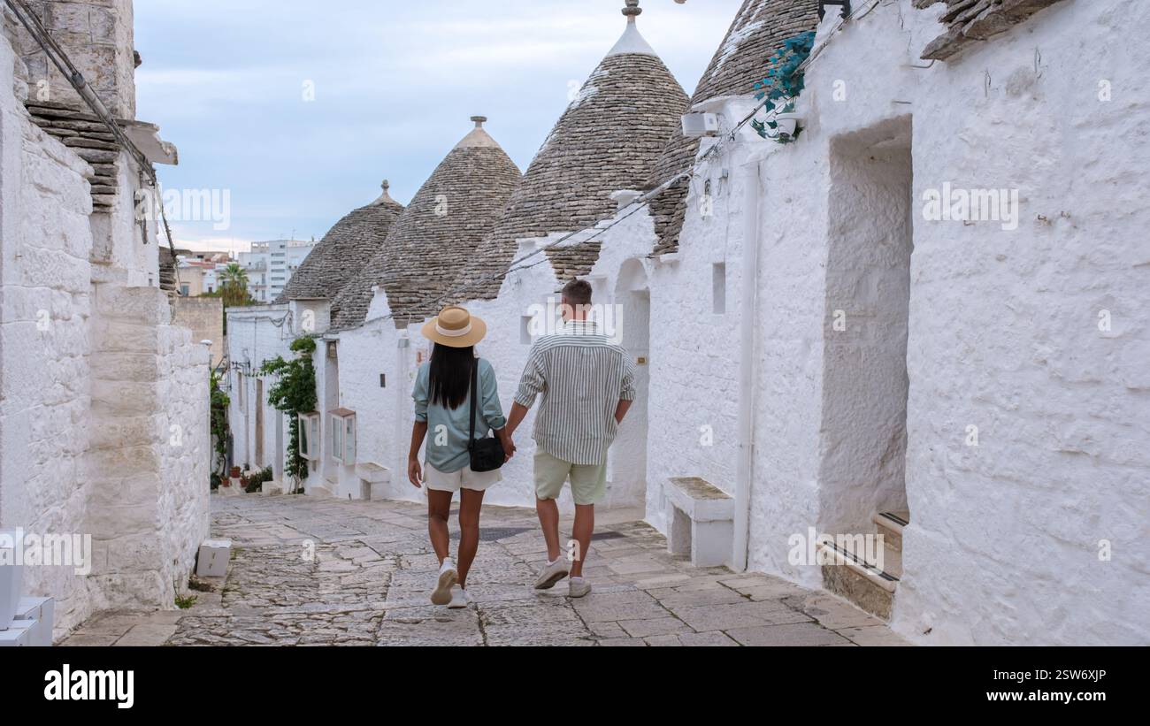 Strolling through the charming streets of Puglia, Italy, embracing ...