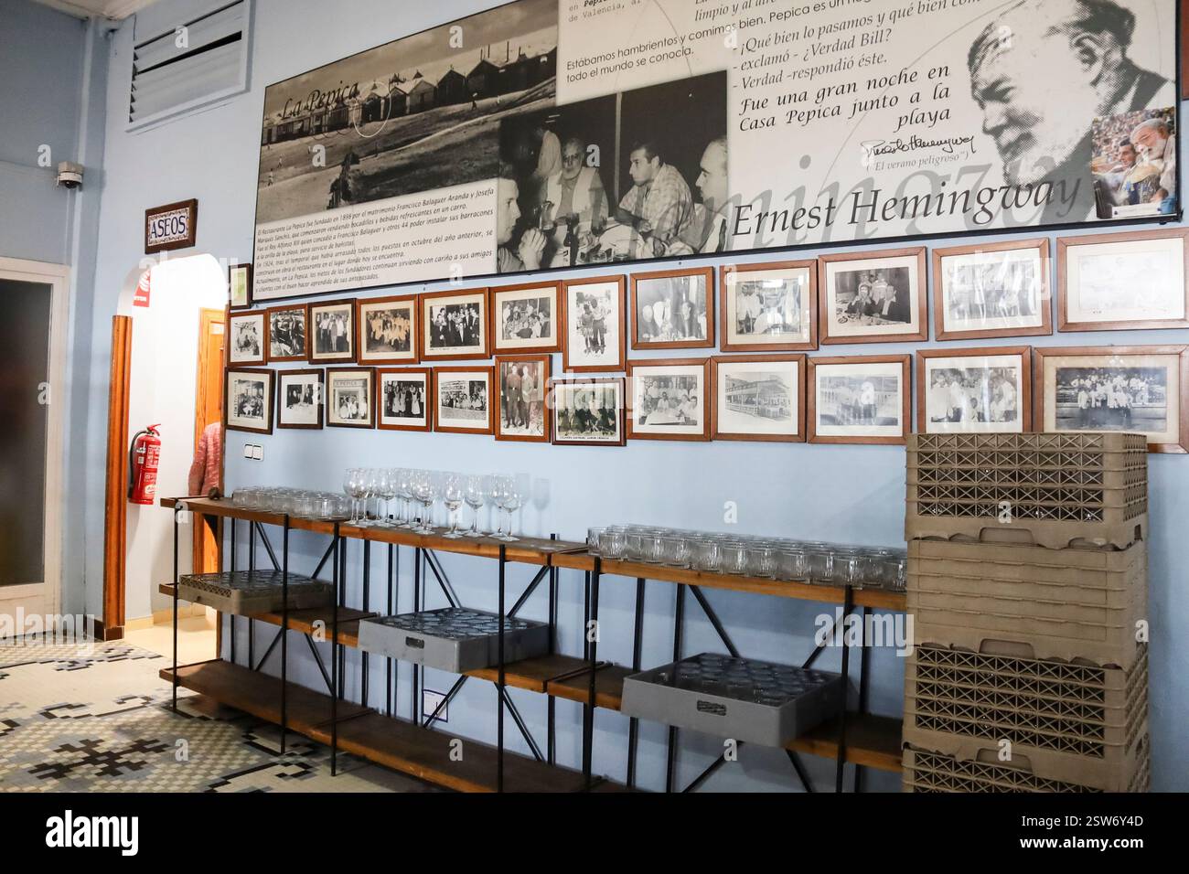 Valencia, Spain- February 8, 2025: La Pepica restaurant, famous ...