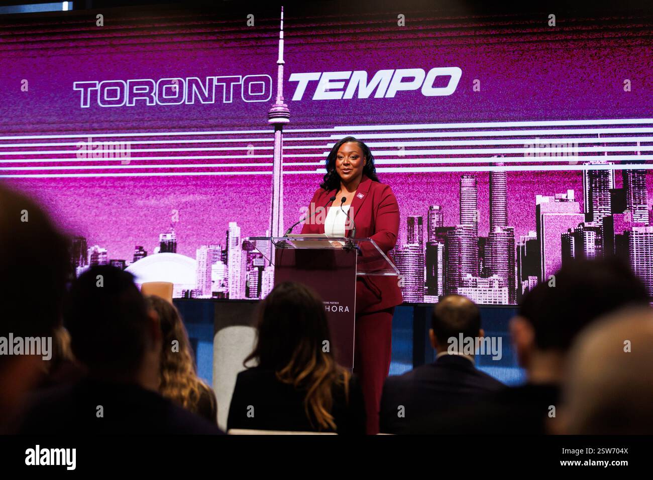 Monica Wright Rogers attends an event announcing her as general manager ...