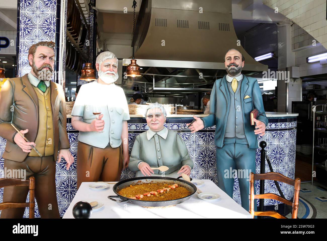 Valencia, Spain- February 8, 2025: La Pepica restaurant, famous ...