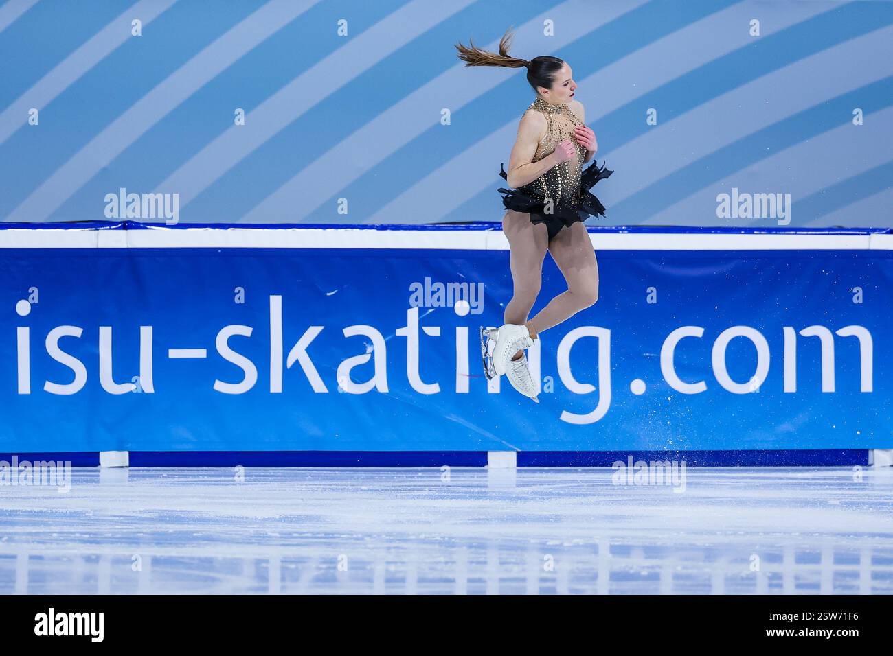 Emilia Murdock of Spain seen in action during FMC2026 Figure Skating ...
