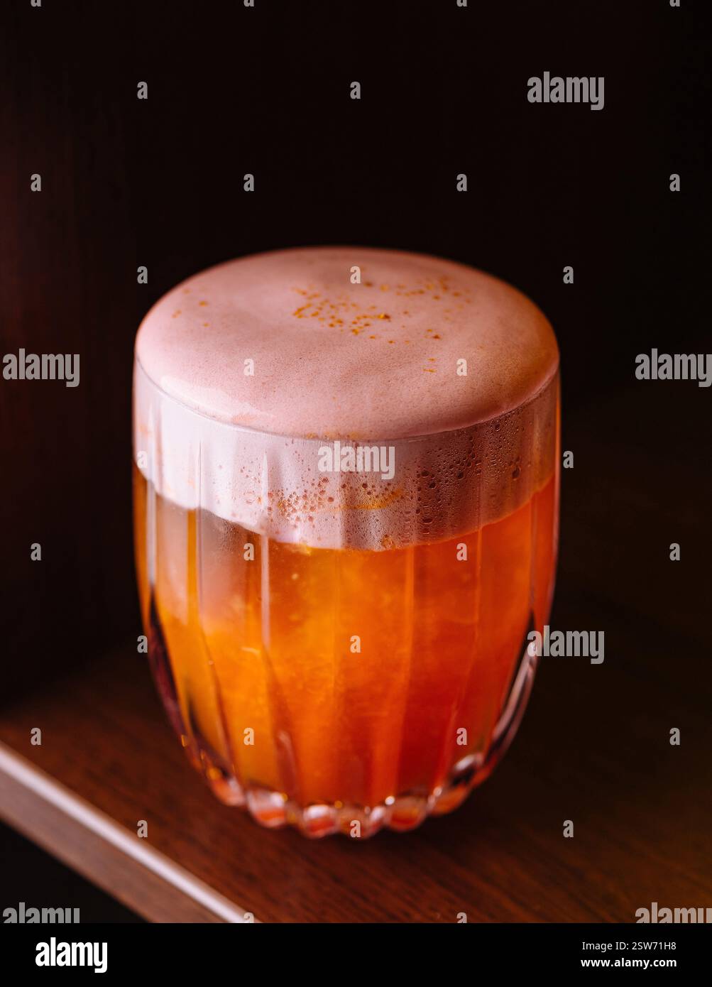 Glass cold frothy dark hi-res stock photography and images - Alamy