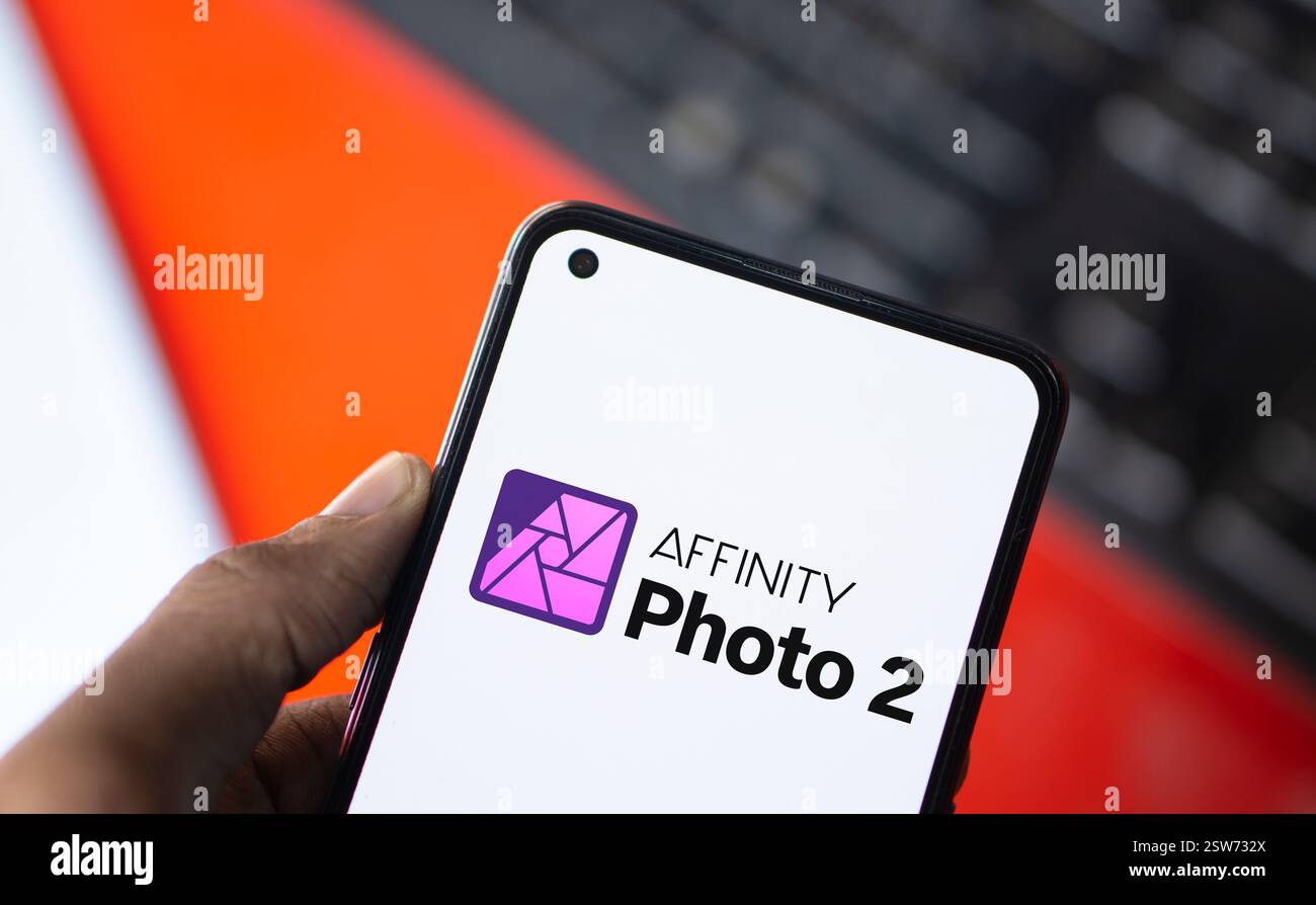Dhaka, Bangladesh- 10 Oct 2024: Affinity Photo 2 logo is displayed on smartphone Stock Photo - Alamy