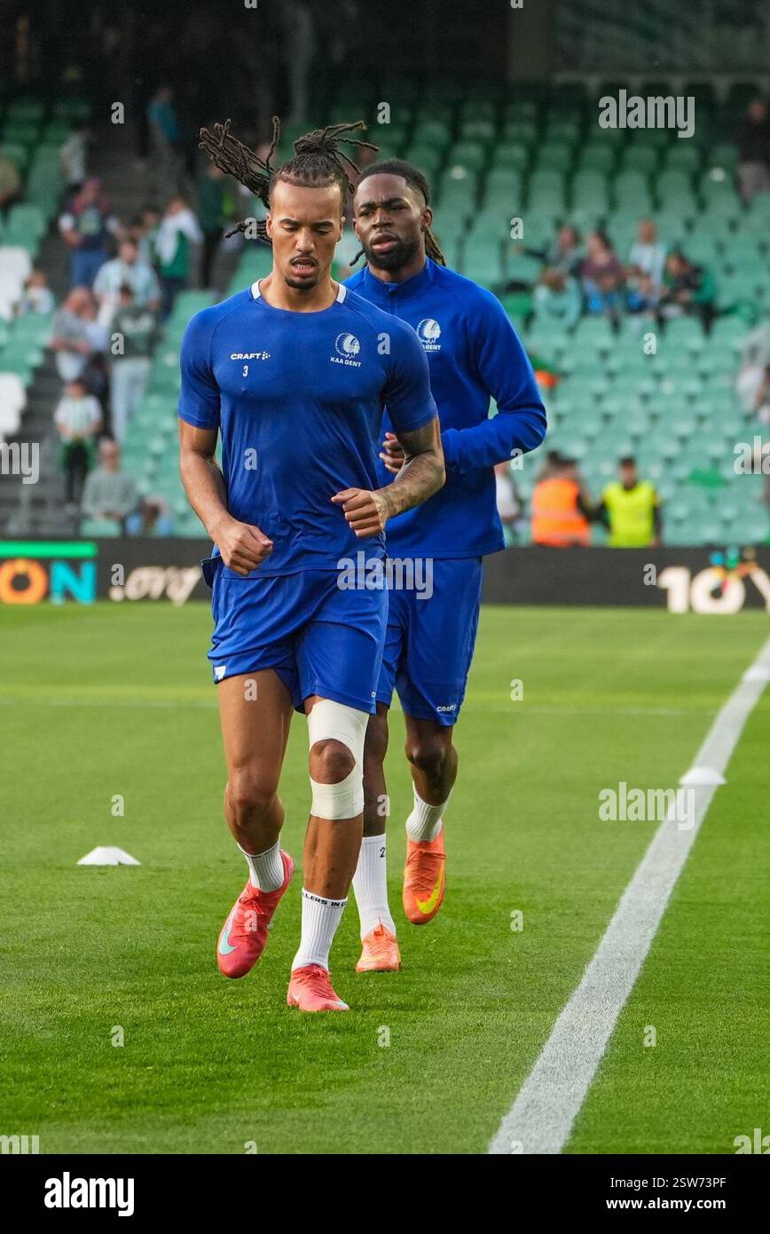 Sevilla, Spain. 20th Feb, 2025. Gent's Archibald Archie Brown and Gent ...