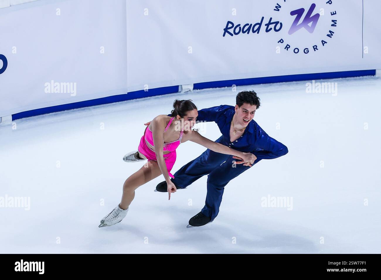 Milan, Italy. 19th Feb, 2025. Giulia Isabella Paolino and Andrea Tuba ...