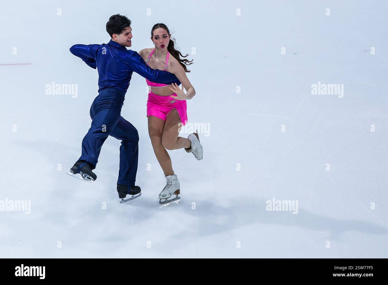 Milan, Italy. 19th Feb, 2025. Giulia Isabella Paolino and Andrea Tuba ...