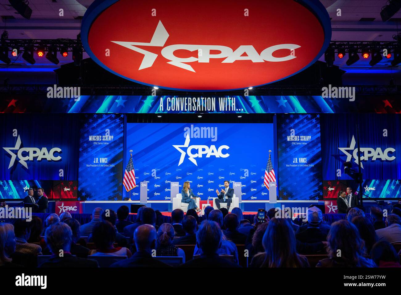 United States Vice President JD Vance speaks at the 2025 Conservative ...