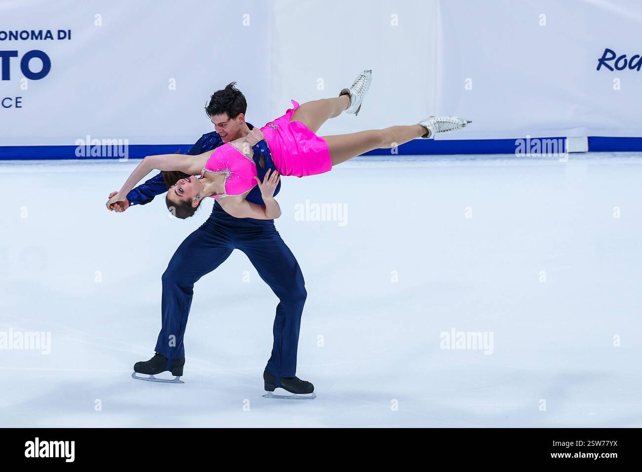 Giulia Isabella Paolino and Andrea Tuba of Italy seen in action during FMC2026 Figure Skating ...