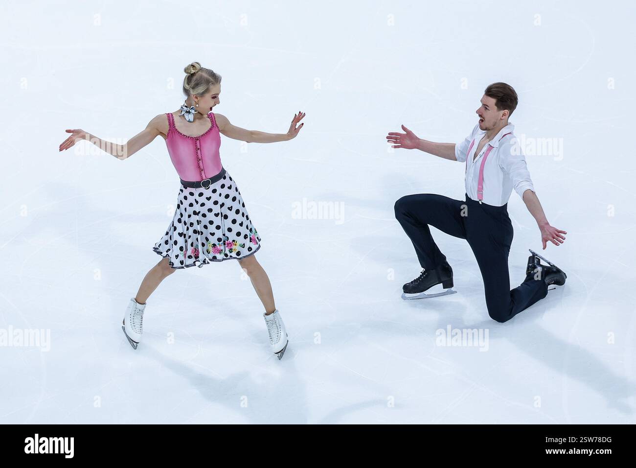 Milan, Italy. 19th Feb, 2025. Juulia Turkkila and Matthias Versluis of ...