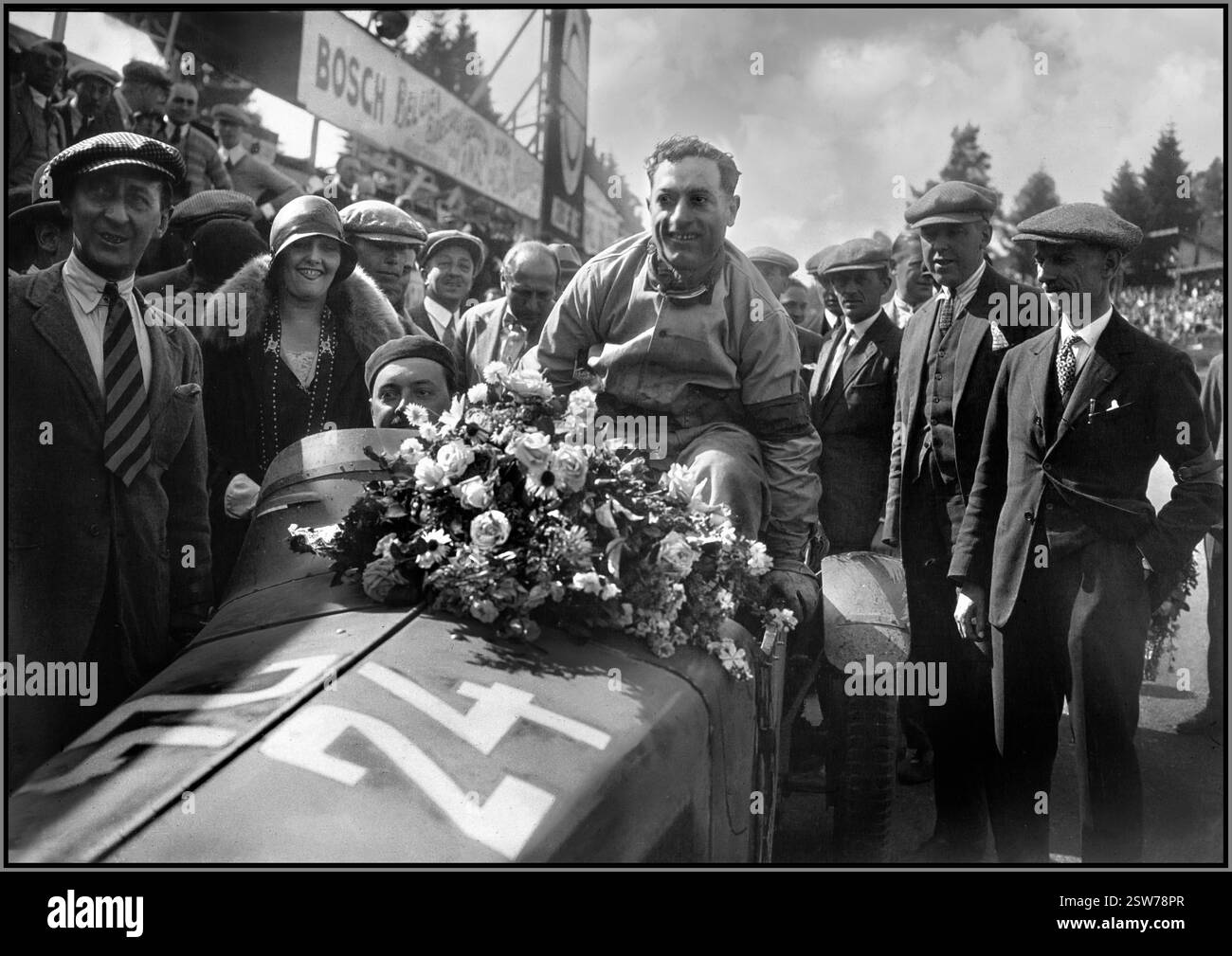 1928 24 Hours of Spa. Winners Boris Ivanowski and Attilo Marinoni ...