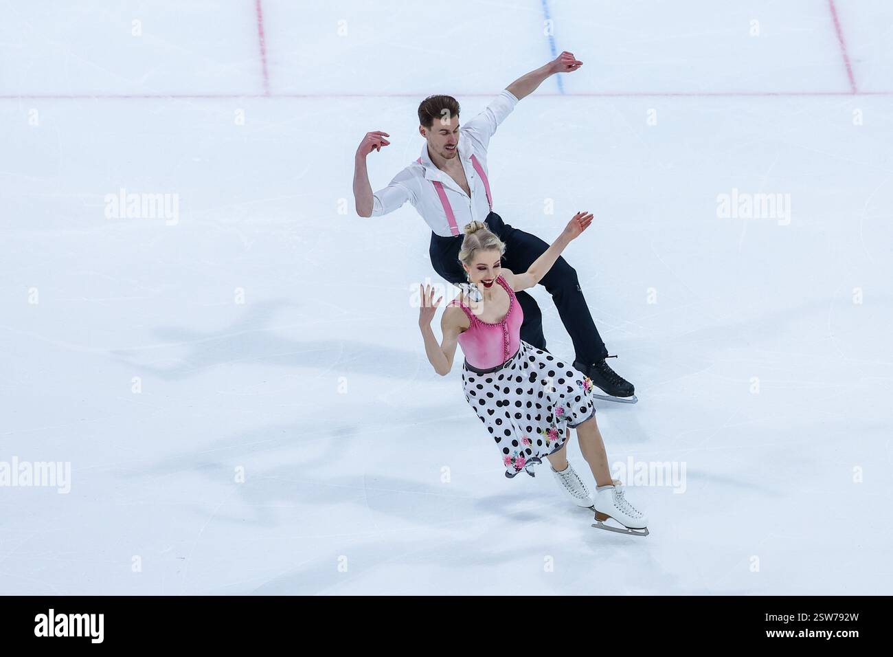 Juulia Turkkila and Matthias Versluis of Finland seen in action during ...