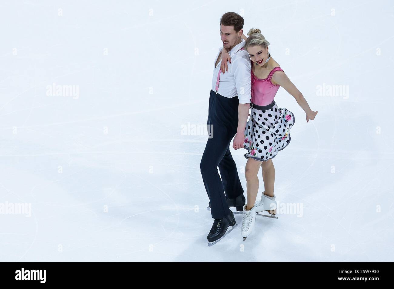 Juulia Turkkila and Matthias Versluis of Finland seen in action during ...