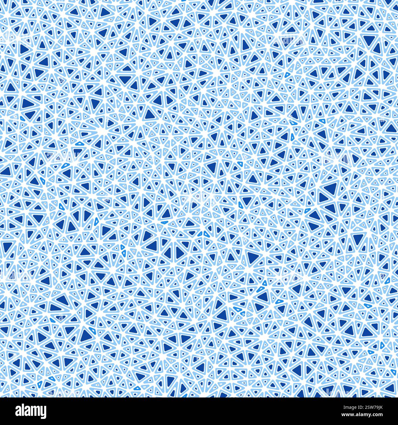 Vector Seamless Pattern Rounded Solid Shapes In Frames Small Triangles Size Single Color Tone