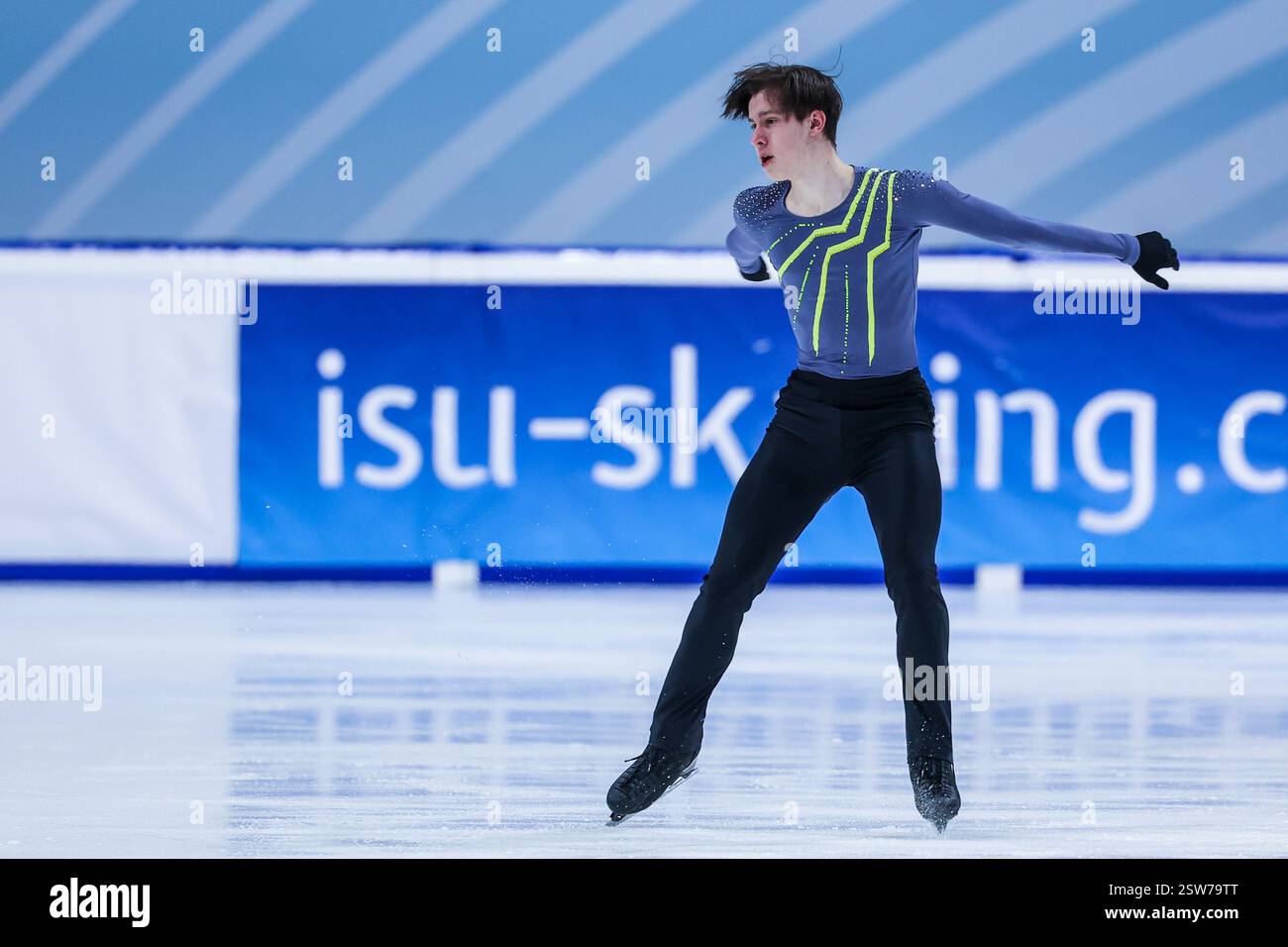 Kyrylo Marsak of Ukraine seen in action during FMC2026 Figure Skating ...