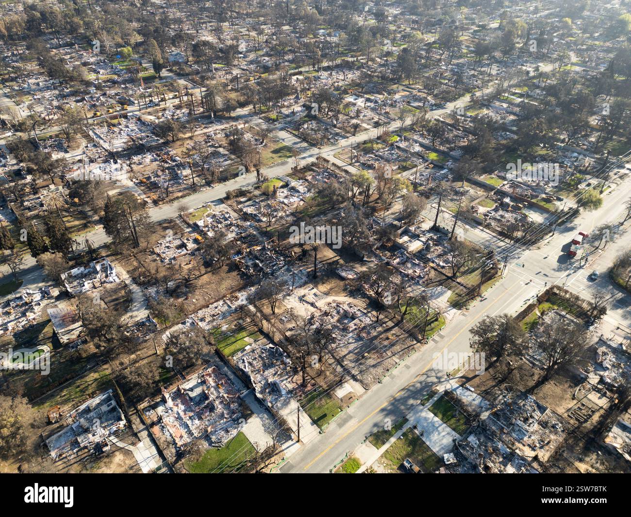 Complete destruction of thousands of homes in the aftermath of the ...