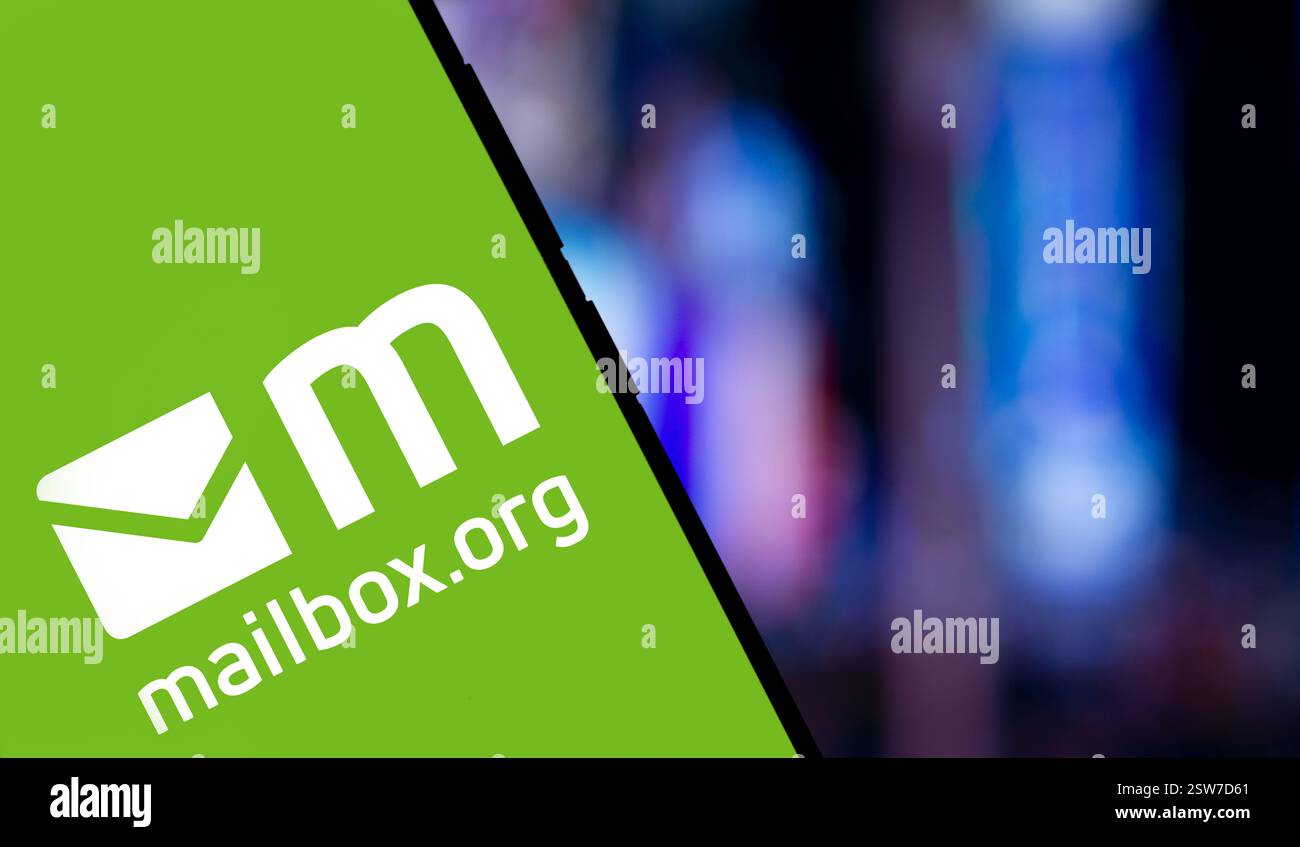 Dhaka, Bangladesh- 13 Oct 2024: Mailbox.org logo is displayed on ...