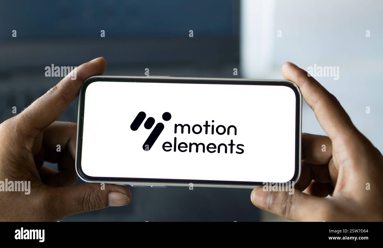 Dhaka, Bangladesh- 13 Oct 2024: Motion elements logo is displayed on smartphone Stock Photo - Alamy