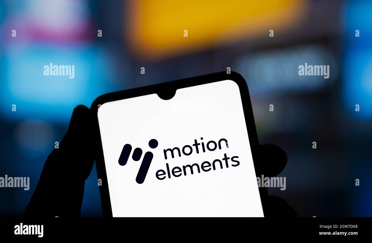 Dhaka, Bangladesh- 13 Oct 2024: Motion elements logo is displayed on smartphone Stock Photo - Alamy
