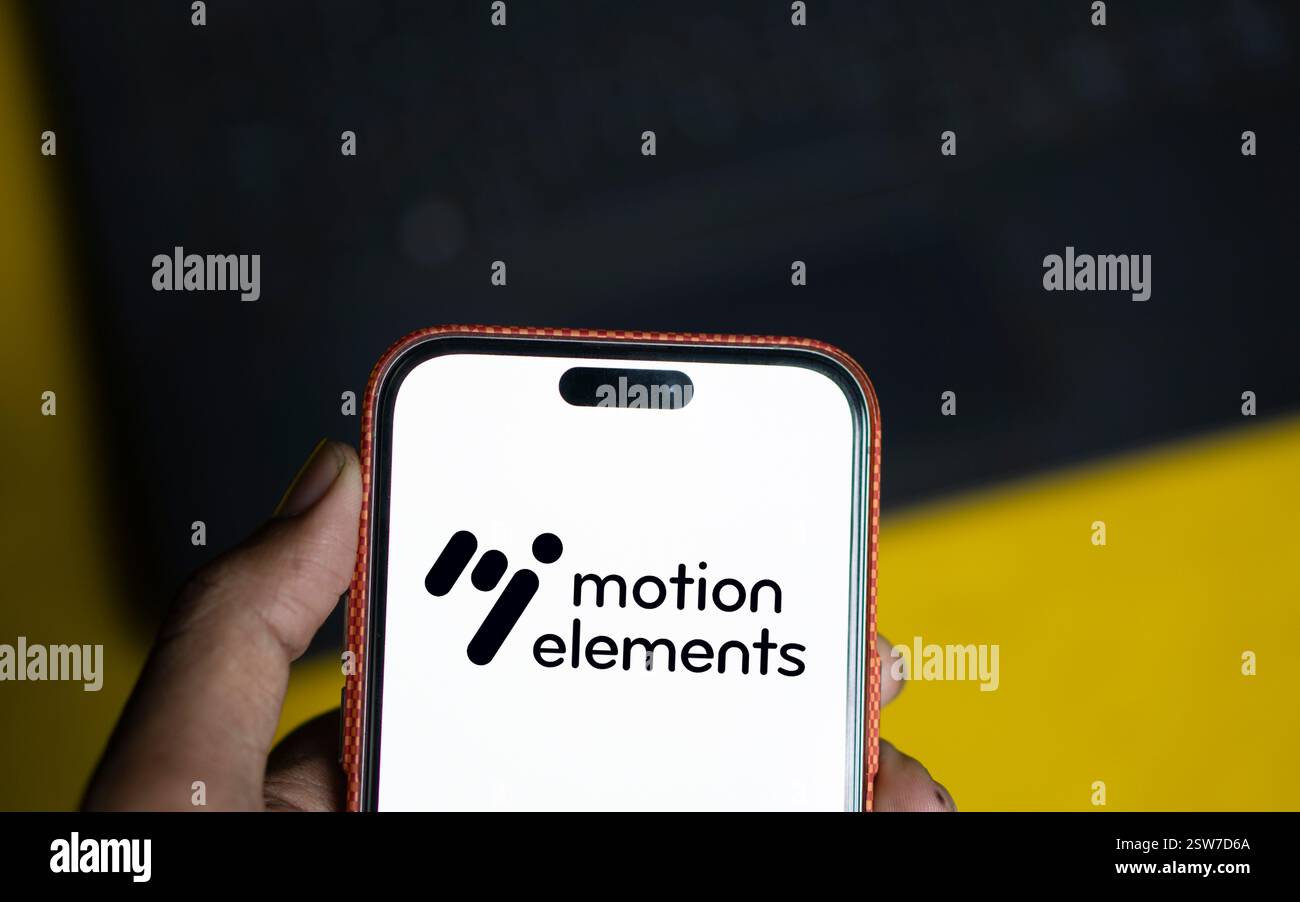 Dhaka, Bangladesh- 13 Oct 2024: Motion elements logo is displayed on smartphone Stock Photo - Alamy