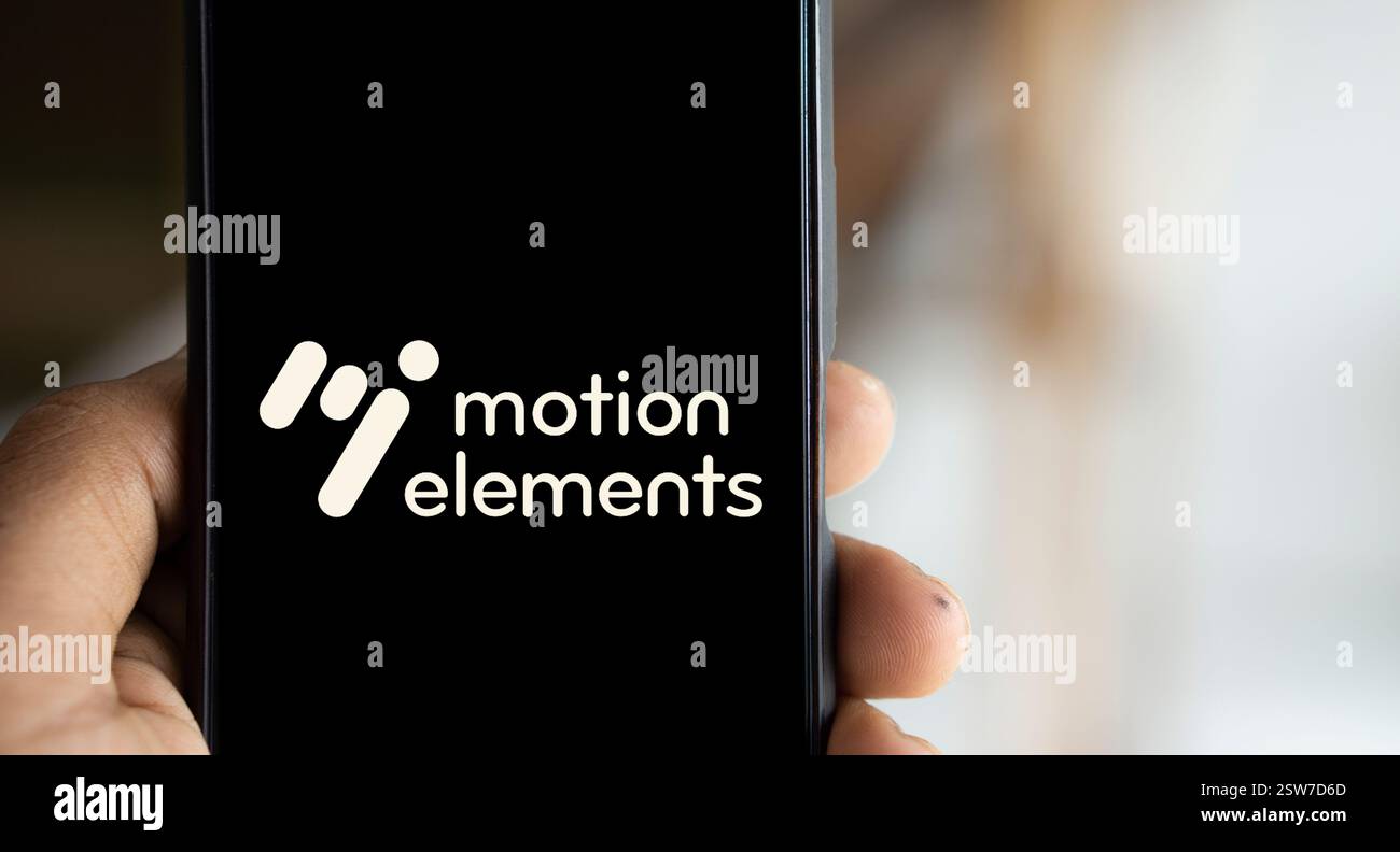 Dhaka, Bangladesh- 13 Oct 2024: Motion elements logo is displayed on smartphone Stock Photo - Alamy