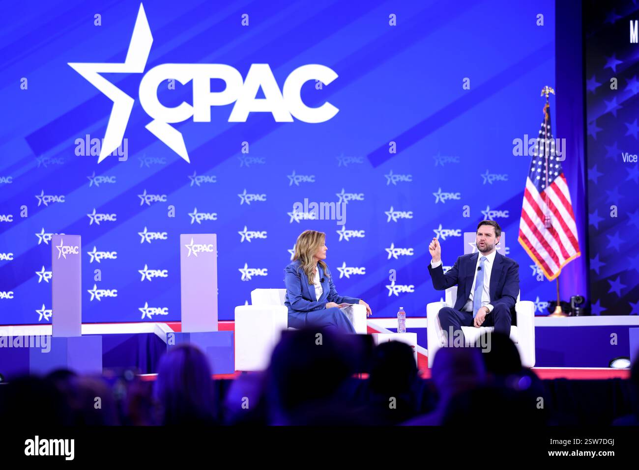 NATIONAL HARBOR, MD, USA — February 20 2025: Vice President JD Vance ...