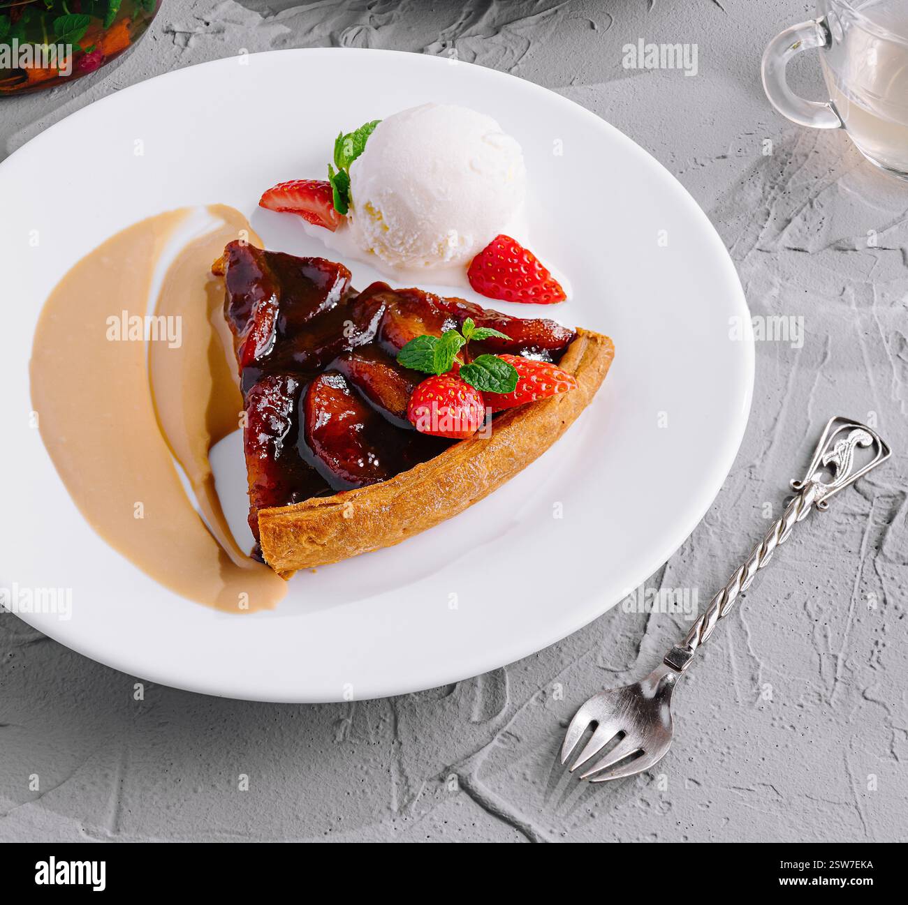 Gourmet dessert selection on elegant table setting Stock Photo - Alamy