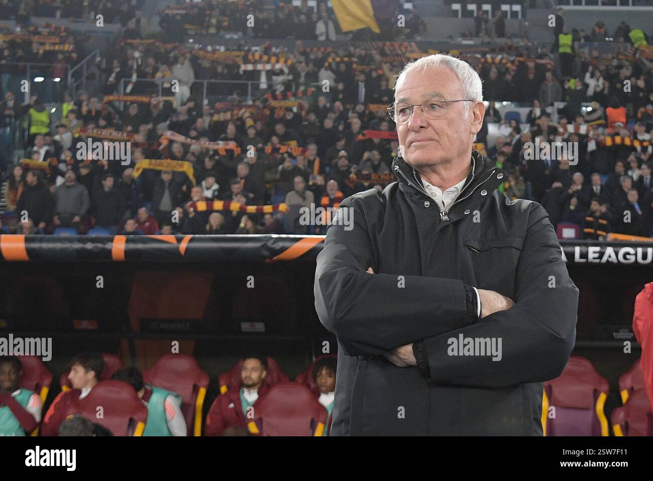 Romaâ??s head coach Claudio Ranieri during the UEFA Europa League 2024 ...