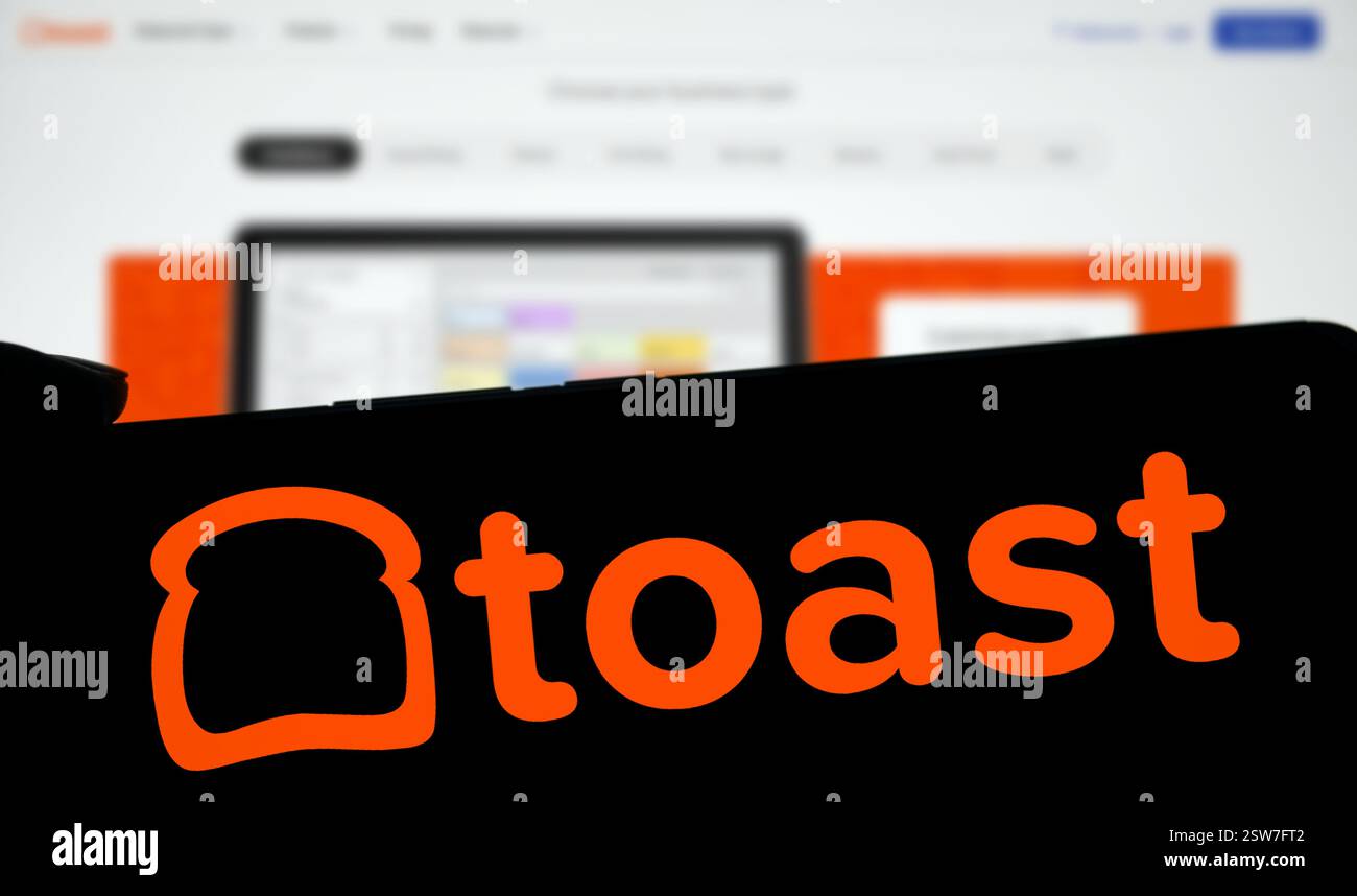 Dhaka, Bangladesh- 15 Oct 2024: Toast logo is displayed on smartphone Stock Photo - Alamy