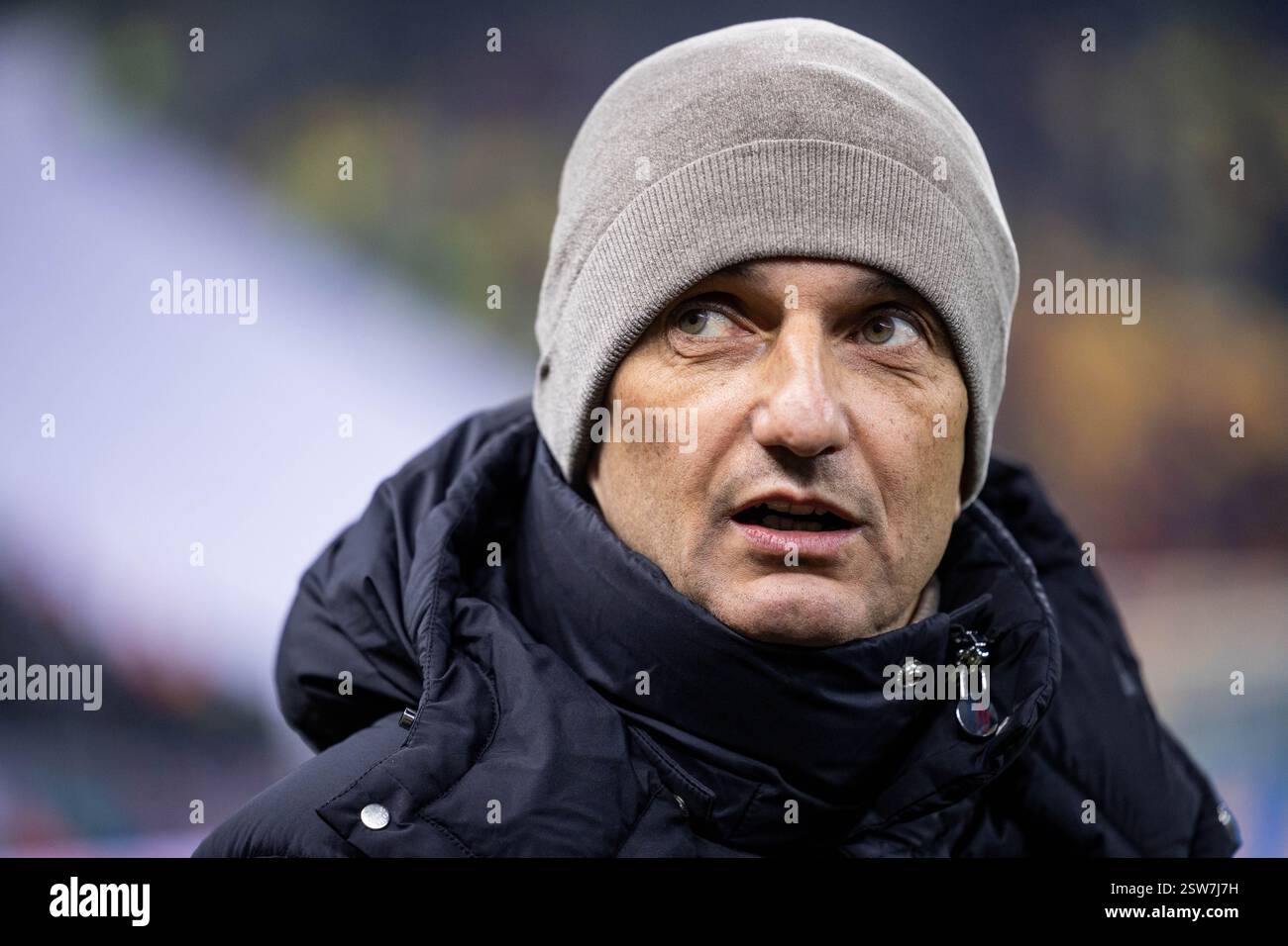 Bucharest, Roumanie. 30th Jan, 2025. PAOK FC Manager, Razvan Lucescu ...