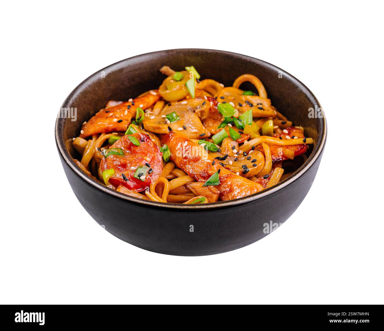 Chicken fried in spicy Cut Out Stock Images & Pictures - Alamy