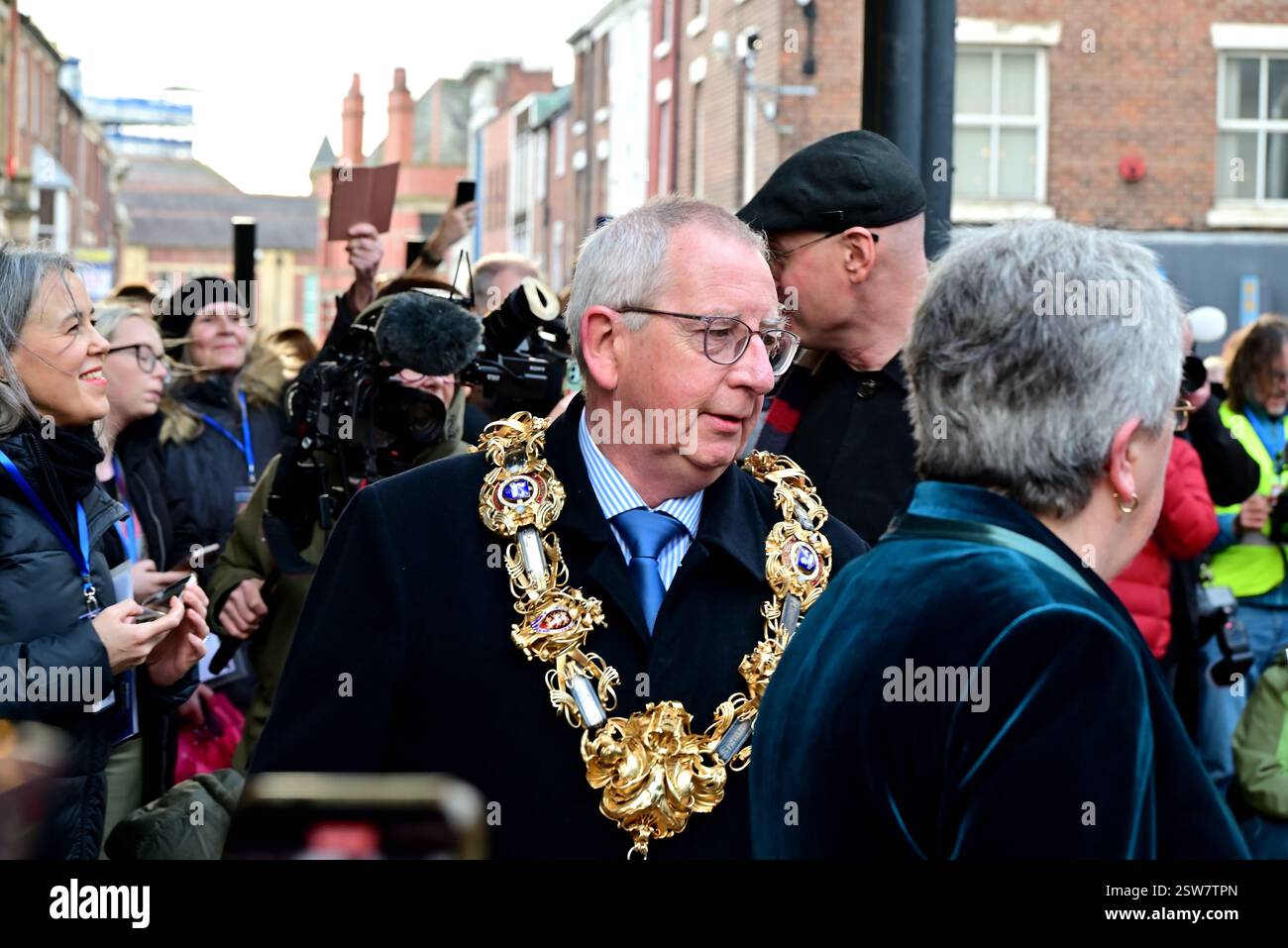 Around the UK - Unveiling Ceremony in Preston Town Centre of Nick Parks ...