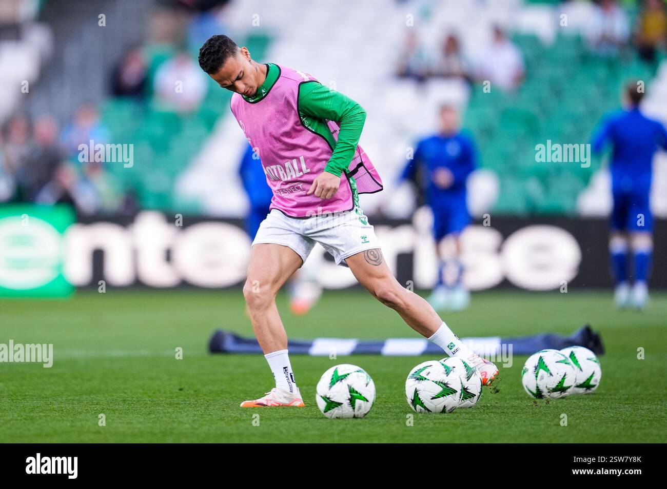Antony Matheus dos Santos of Real Betis warms up during the UEFA Europa ...
