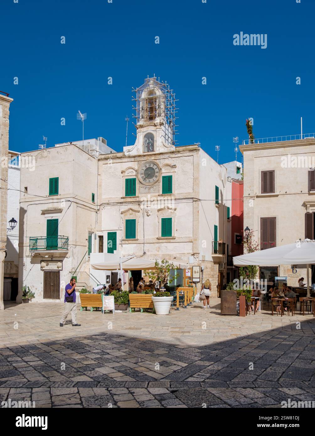 Polignano a Mare Italy 18 September 2024, A sunny day in Puglia reveals ...