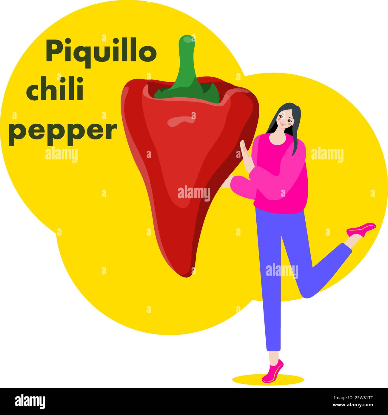 Pimiento Stock Vector Images - Alamy