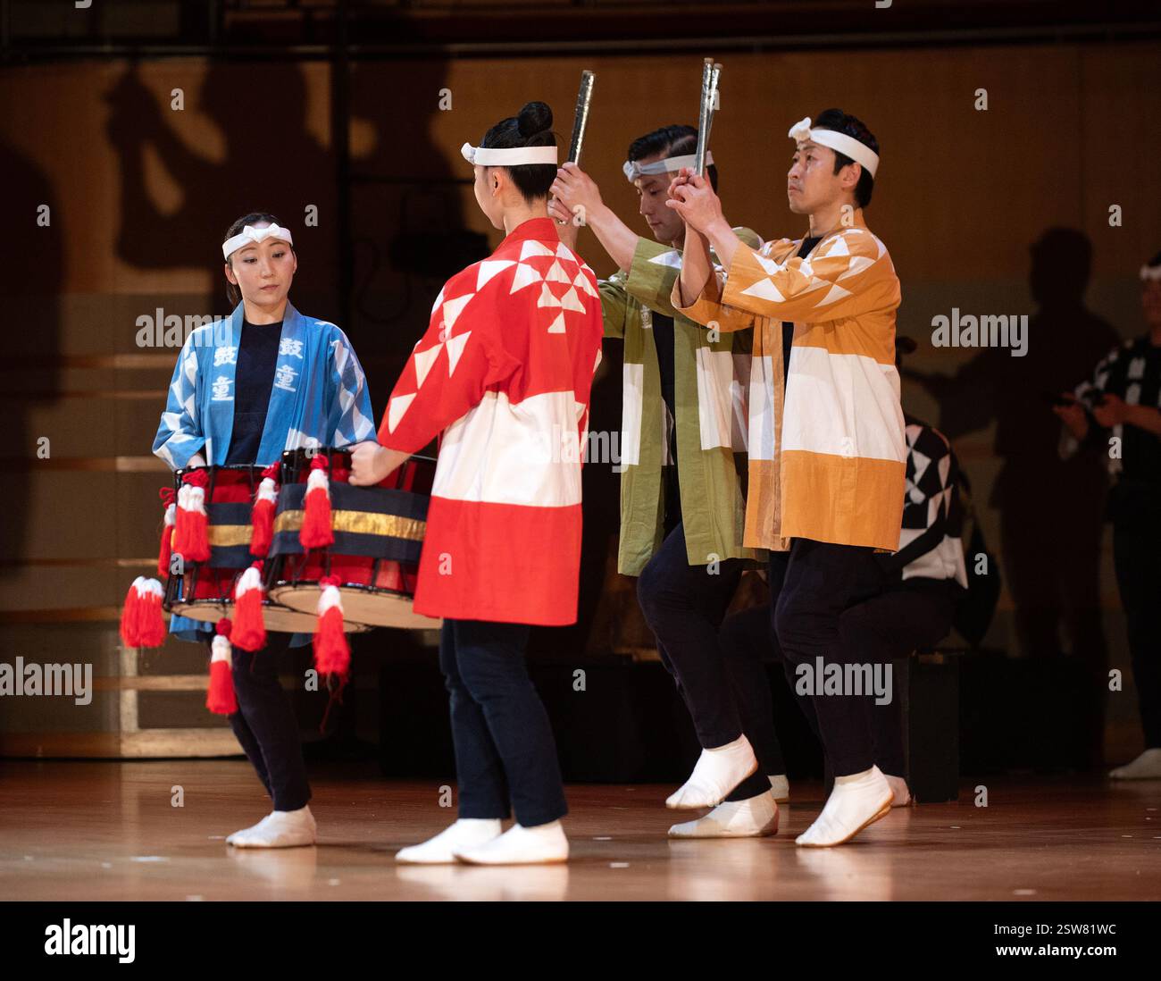 Costa Mesa, California, USA. 11th Feb, 2025. The drum group KODO ...