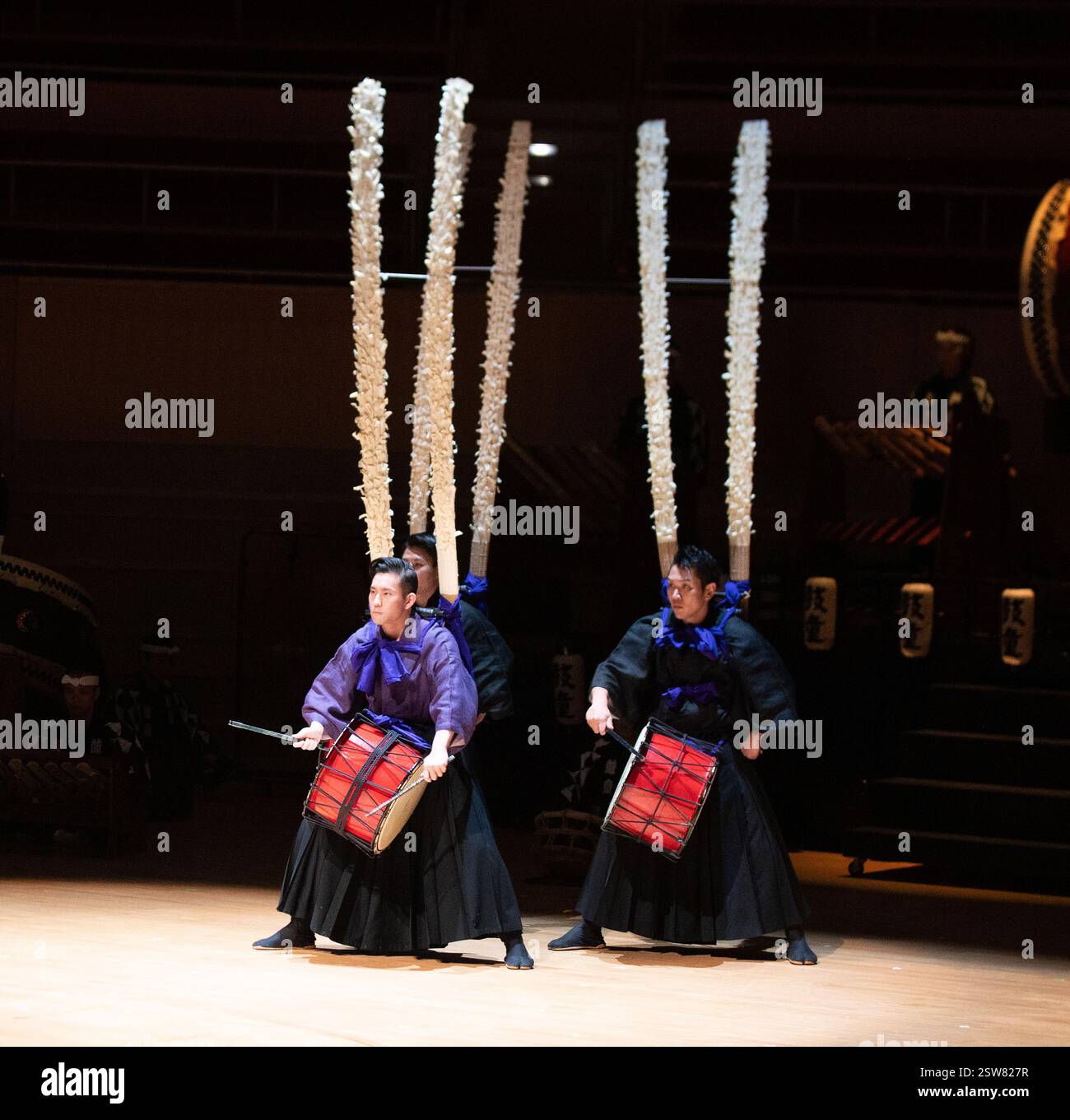 Costa Mesa, California, USA. 11th Feb, 2025. The drum group KODO ...