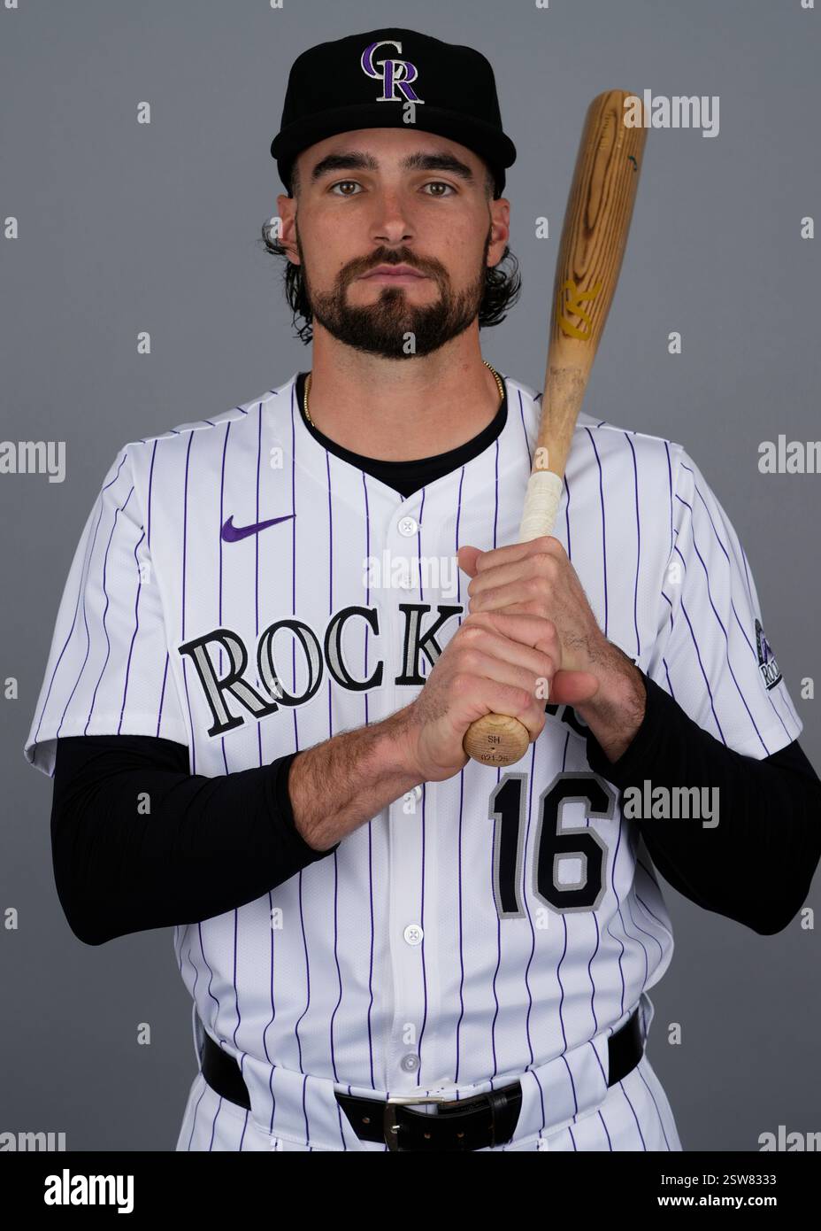 This is a 2025 photo of Sam Hilliard of the Colorado Rockies baseball ...