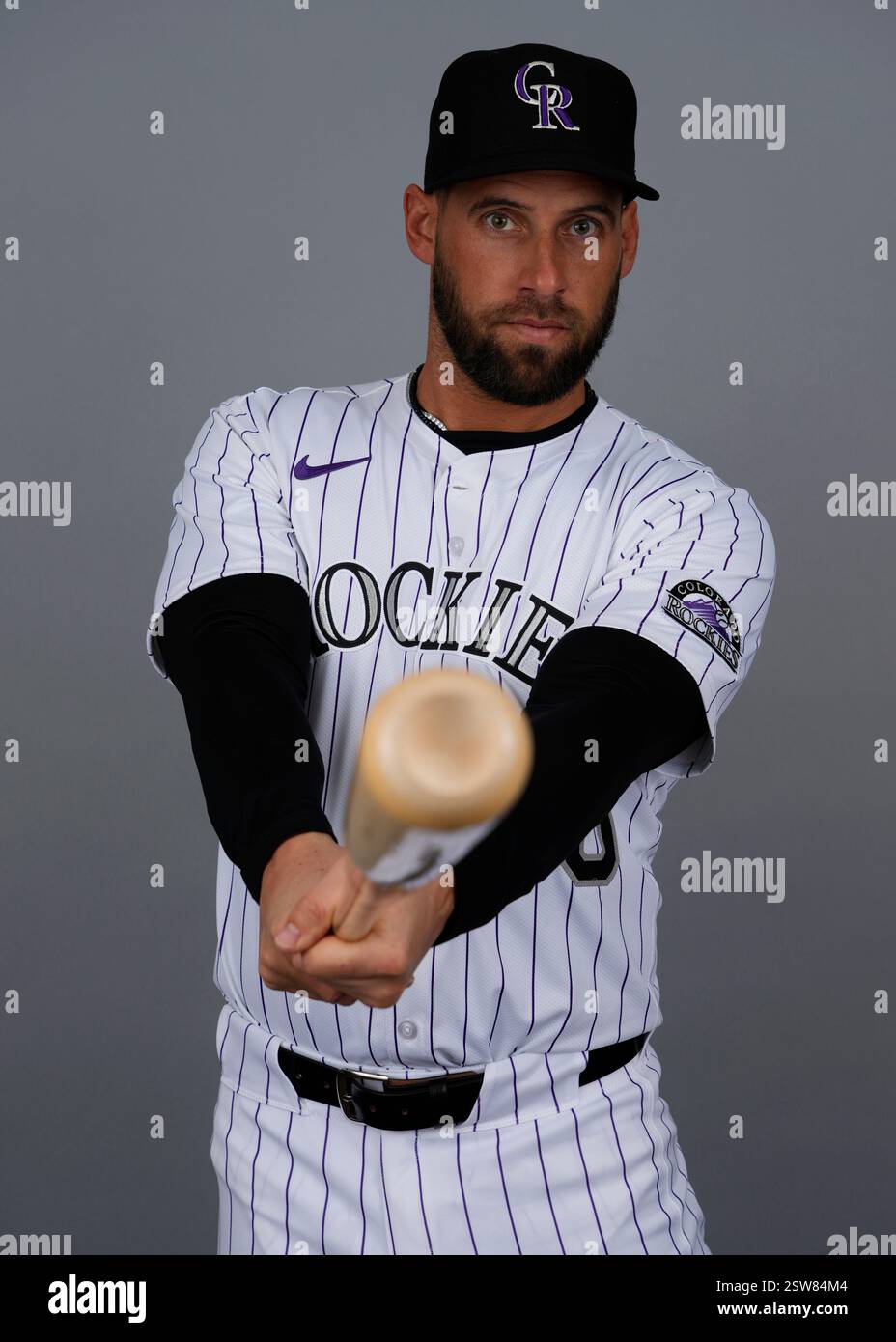 This is a 2025 photo of Nick Martini of the Colorado Rockies baseball ...