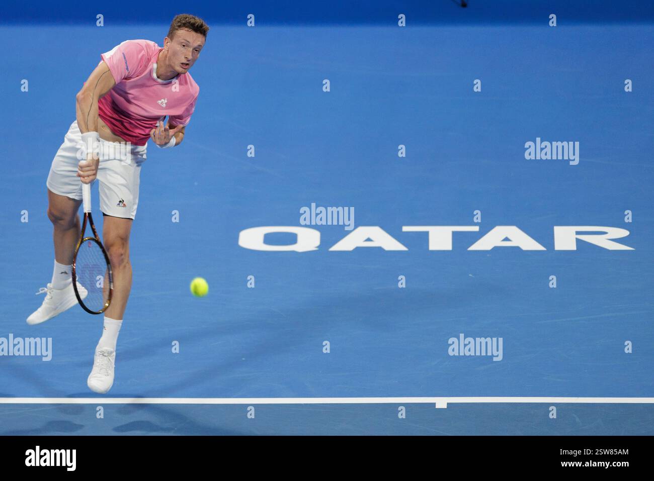 Jiri Lehecka of Czech Republic during the 2025 Qatar ExxonMobil Open ...