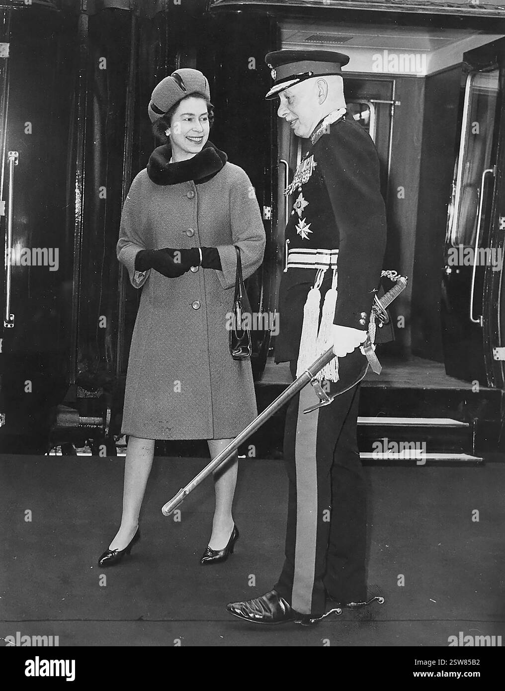 Her Majesty the Queen Elizabeth greeted by the Lord Lieutenant of ...
