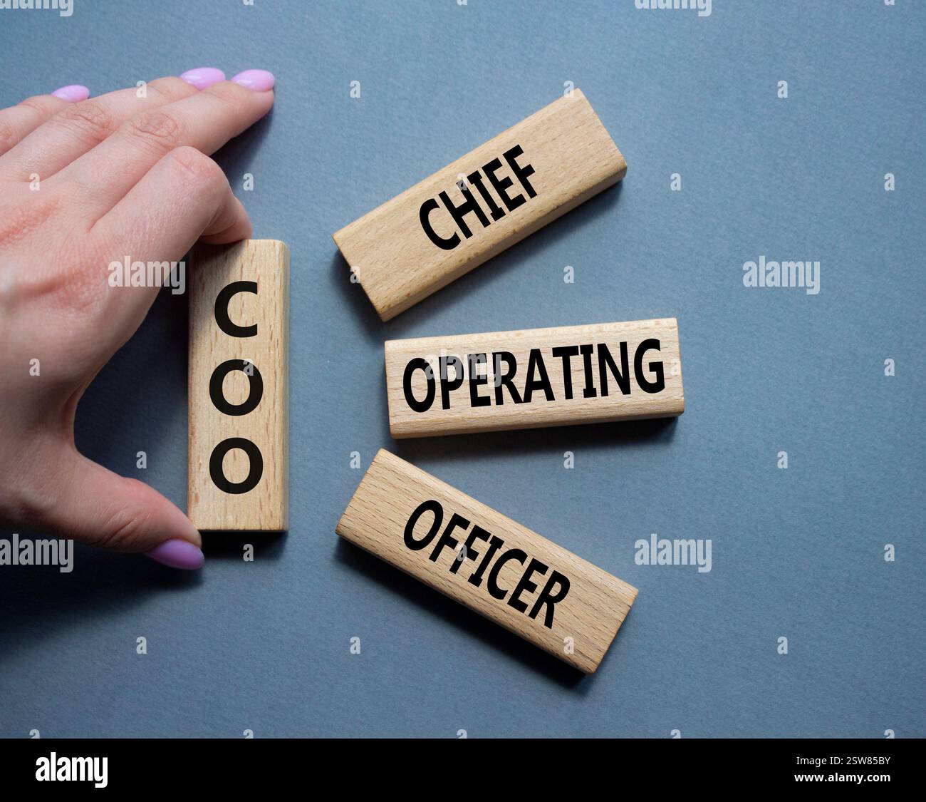 COO - Chief Operating Officer symbol. Concept word COO on wooden blocks ...
