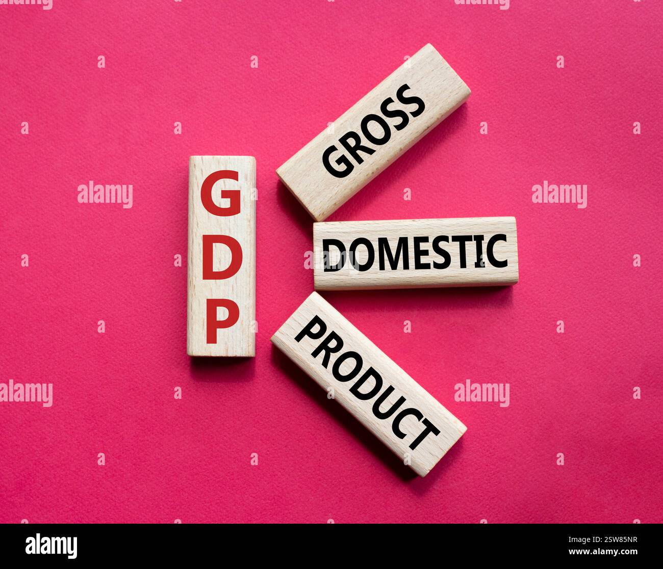 GDP - Gross domestic product symbol. Concept word GDP on wooden cubes ...