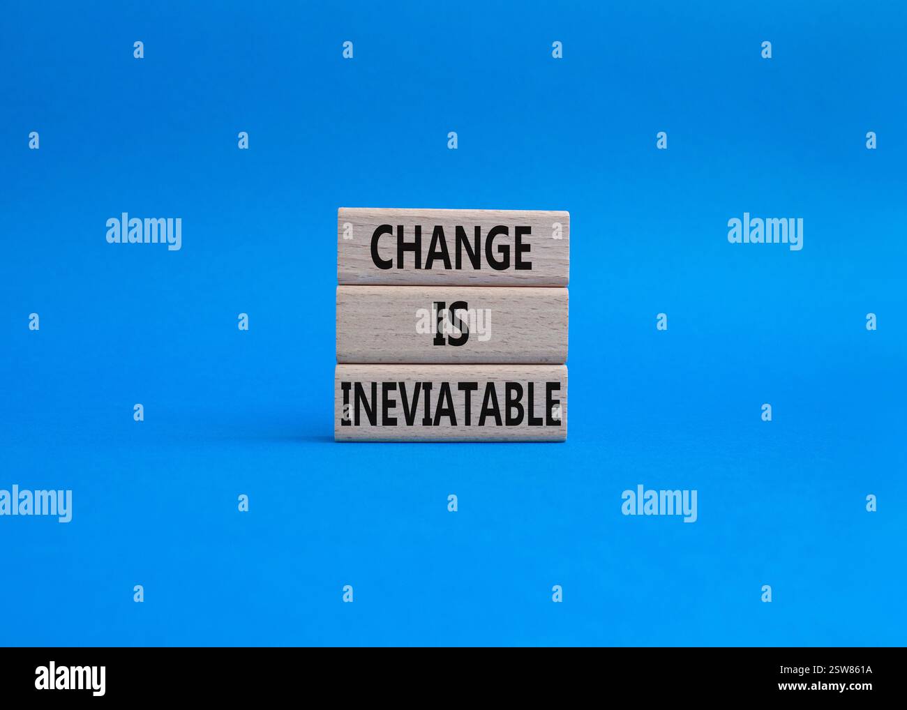 Change is Inevitable symbol. Wooden blocks with words Change is ...