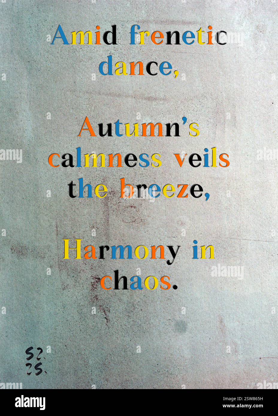 Amid frenetic dance, Autumn's calmness veils the breeze, Harmony in ...