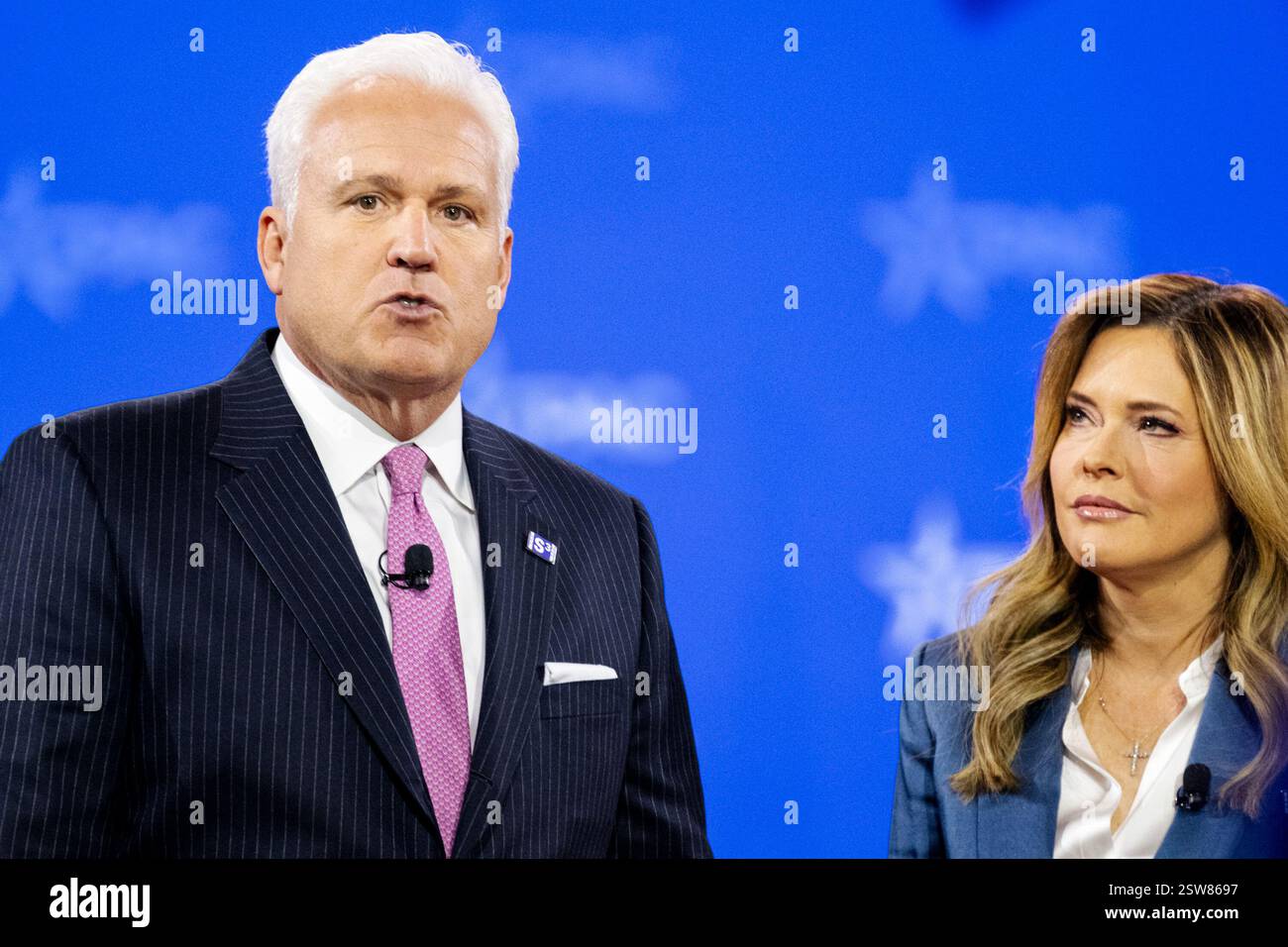 Washington Dc, USA. 20th Jan, 2025. CPAC co-chairs Matt Schlapp and ...