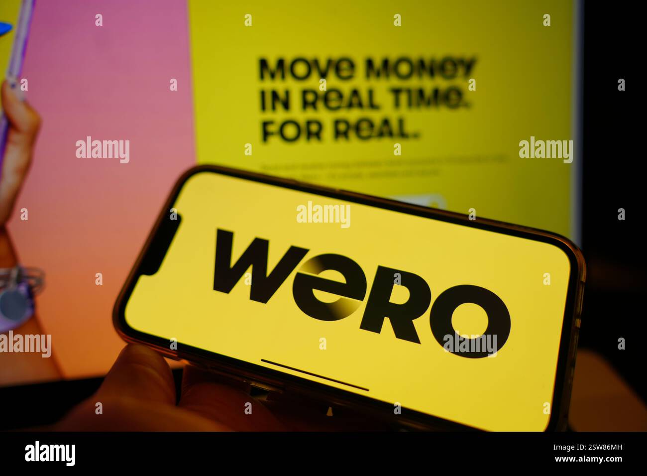 Roosendaal, The Netherlands - February 20, 2025: A mobile phone ...