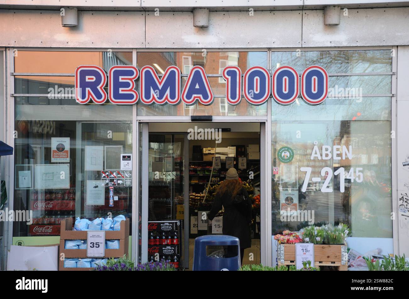 Copenhagen/ Denmark/20 february 2025/Rema 1000 chain grocery store in ...