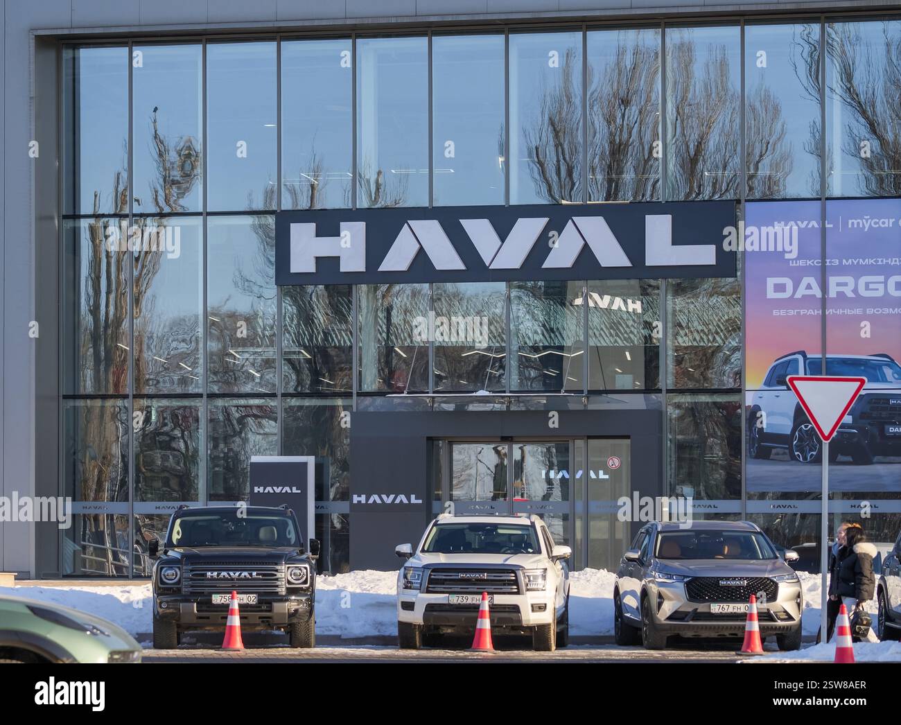 Almaty, Kazakhstan - February 10, 2025: Haval dealership. Chinese ...