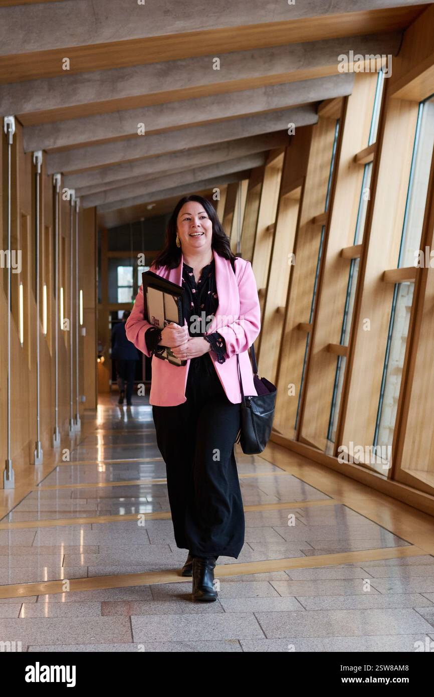 Edinburgh Scotland, UK 20 February 2025. Monica Lennon MSP at the ...