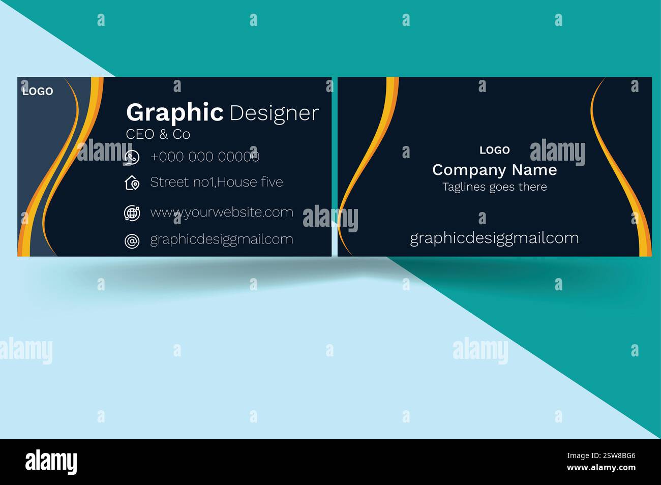 Unusual business cards Stock Vector Images - Alamy